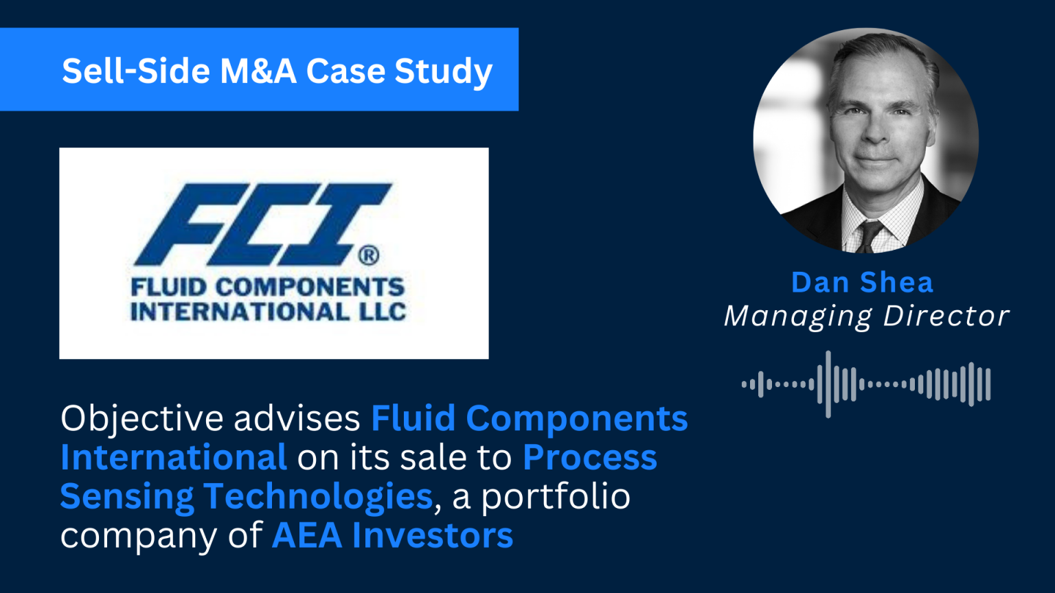 Case Study | Sale of Fluid Components International - Objective ...